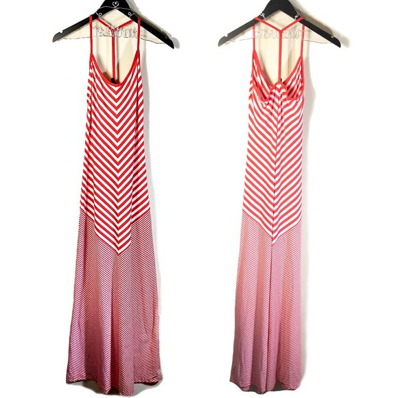 Derek Heart | Dresses | Derek Heart Red White Striped Tstrap Maxi Dress ...